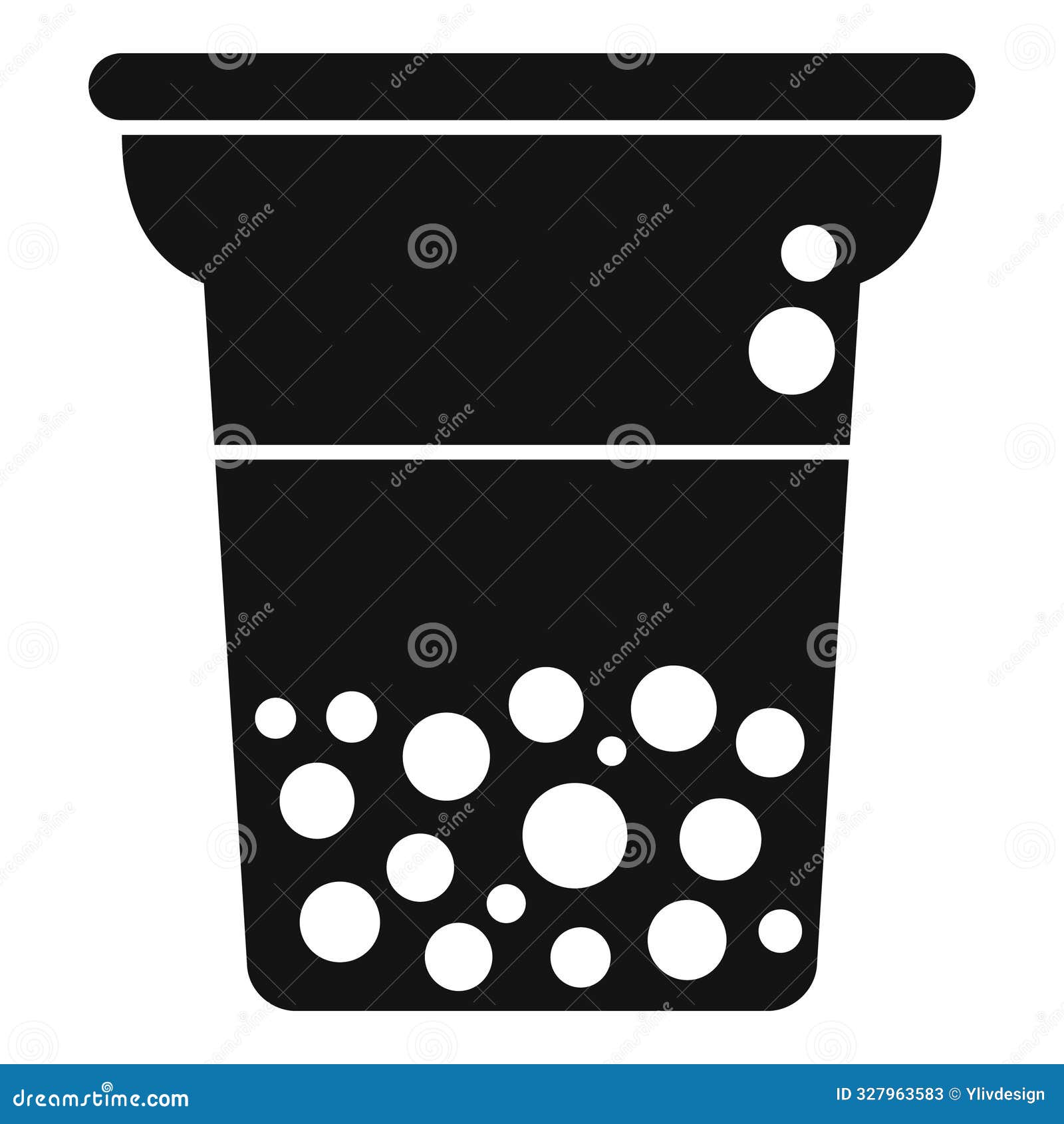 Tapioca Pearls. Seamless Pattern. Coloring Page Vector Illustration ...