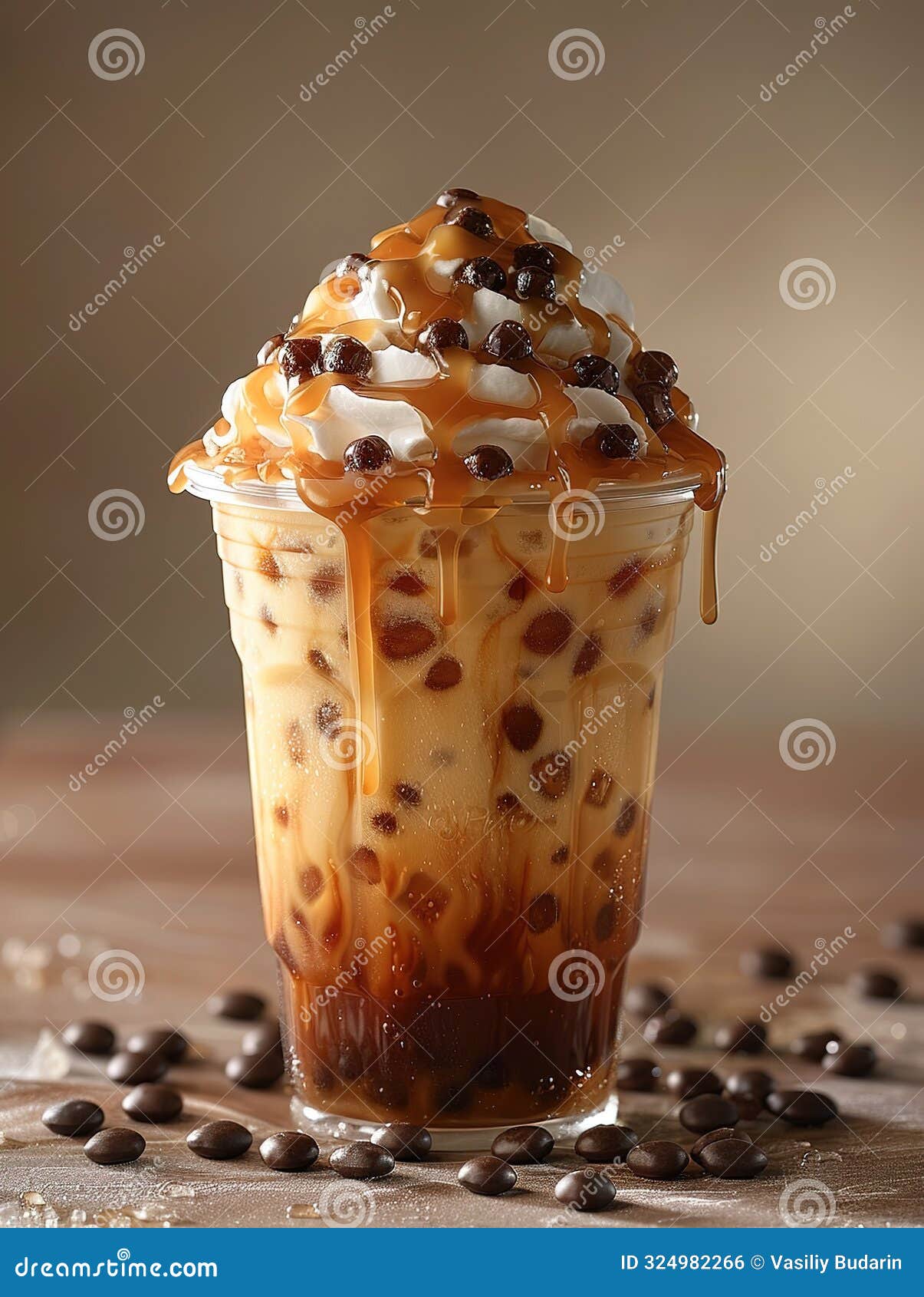 Bubble Tea. Glass of Bubble Tea. Yellow Bubble Tea Stock Photo - Image ...