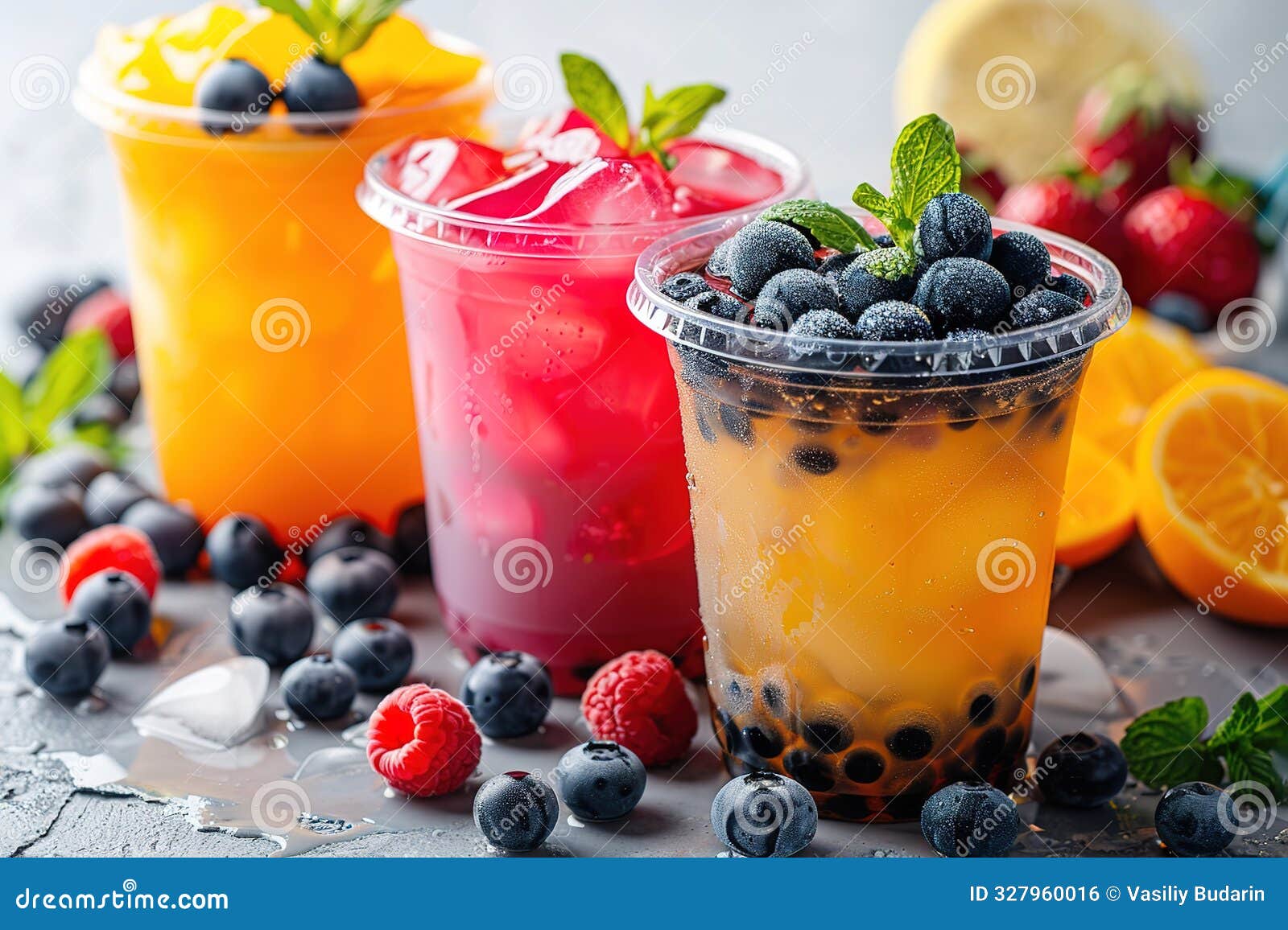 Bubble Tea. Glass of Bubble Tea. Yellow Bubble Tea Stock Photo - Image ...