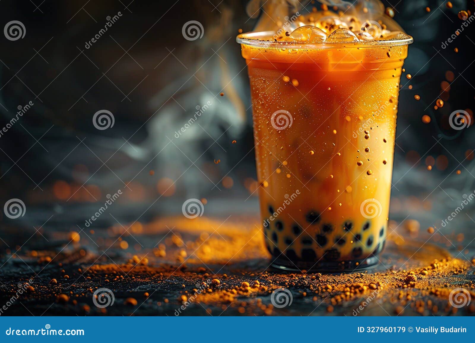 Bubble Tea. Glass of Bubble Tea. Yellow Bubble Tea Stock Image - Image ...