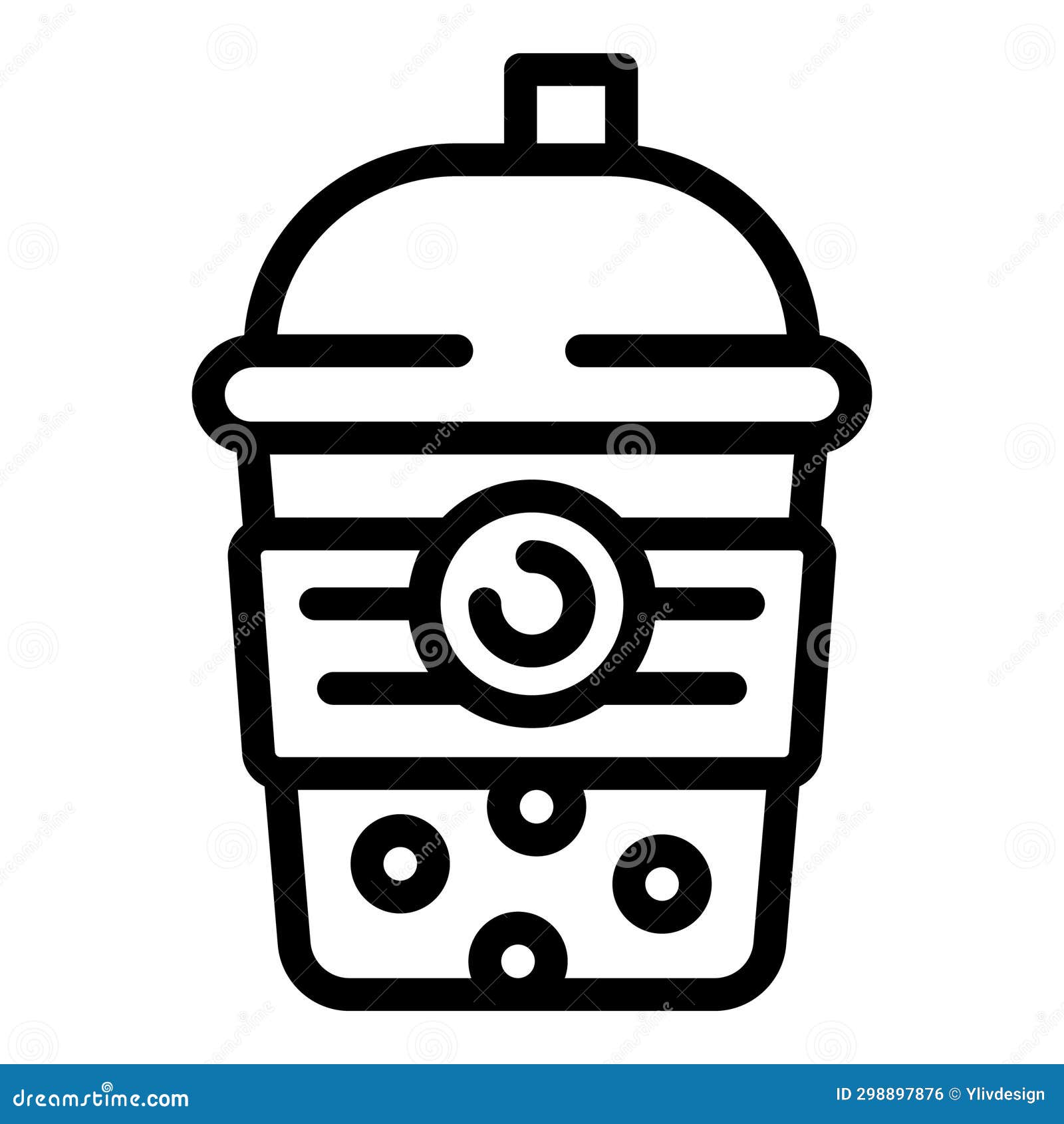 Bubble Tea Icon Outline Vector. Takeaway Tea Cup Stock Illustration ...