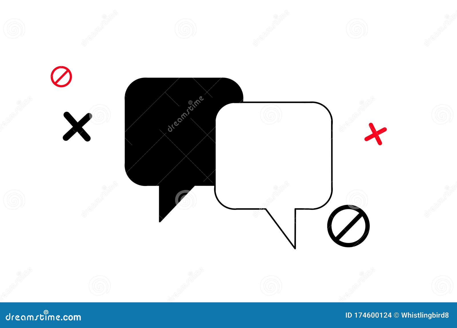 Bubble Text Illustration of Insult Bad Dialogue Stock Illustration ...