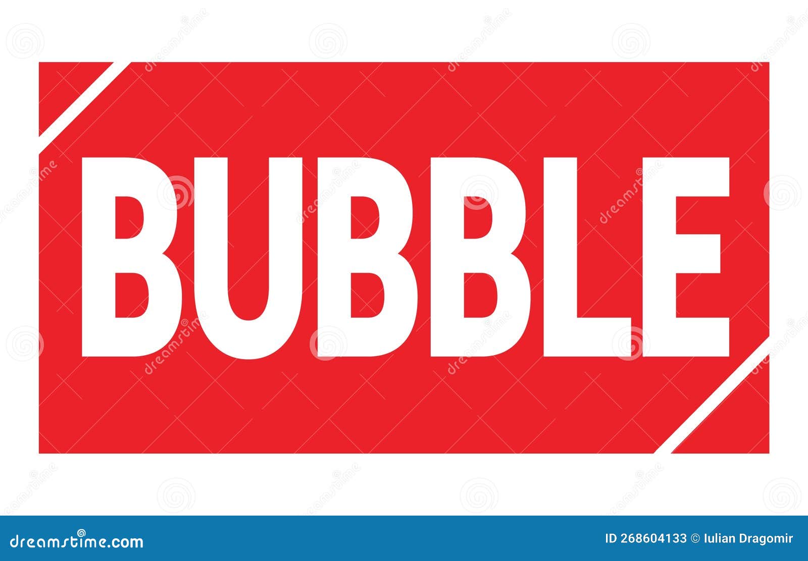 BUBBLE Text Written on Red Stamp Sign Stock Illustration - Illustration ...