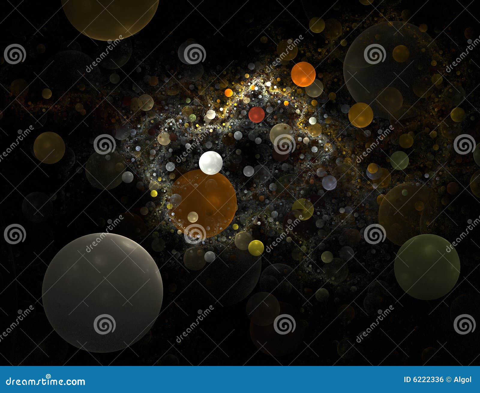 Bubble Universe - fractal stock illustration. Illustration of ...