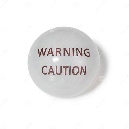 Bubble Warning Caution on White Background Stock Illustration ...