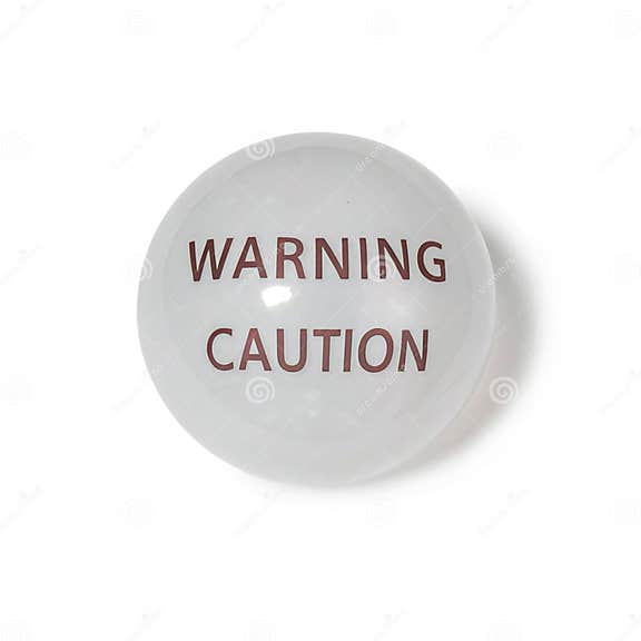 Bubble Warning Caution on White Background Stock Illustration ...