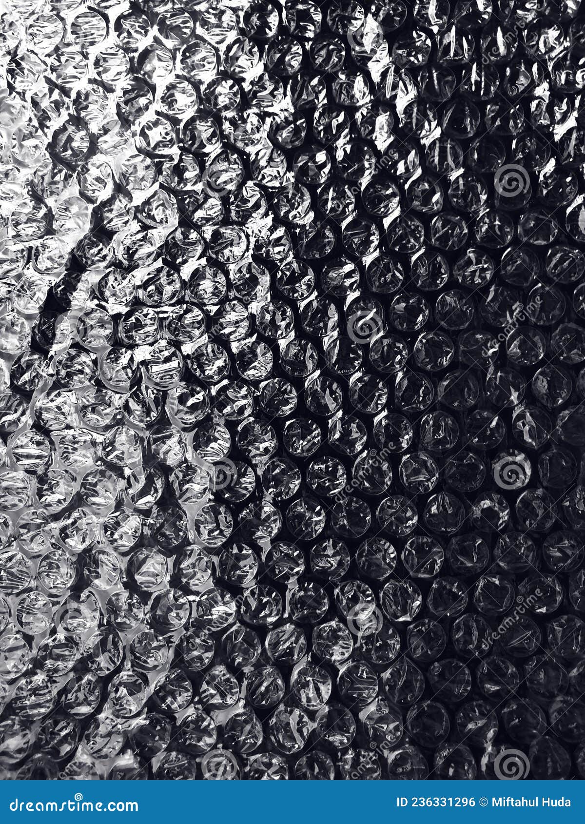 Bubble Warp Plastic for Texture Overlay. Stock Photo - Image of dark ...