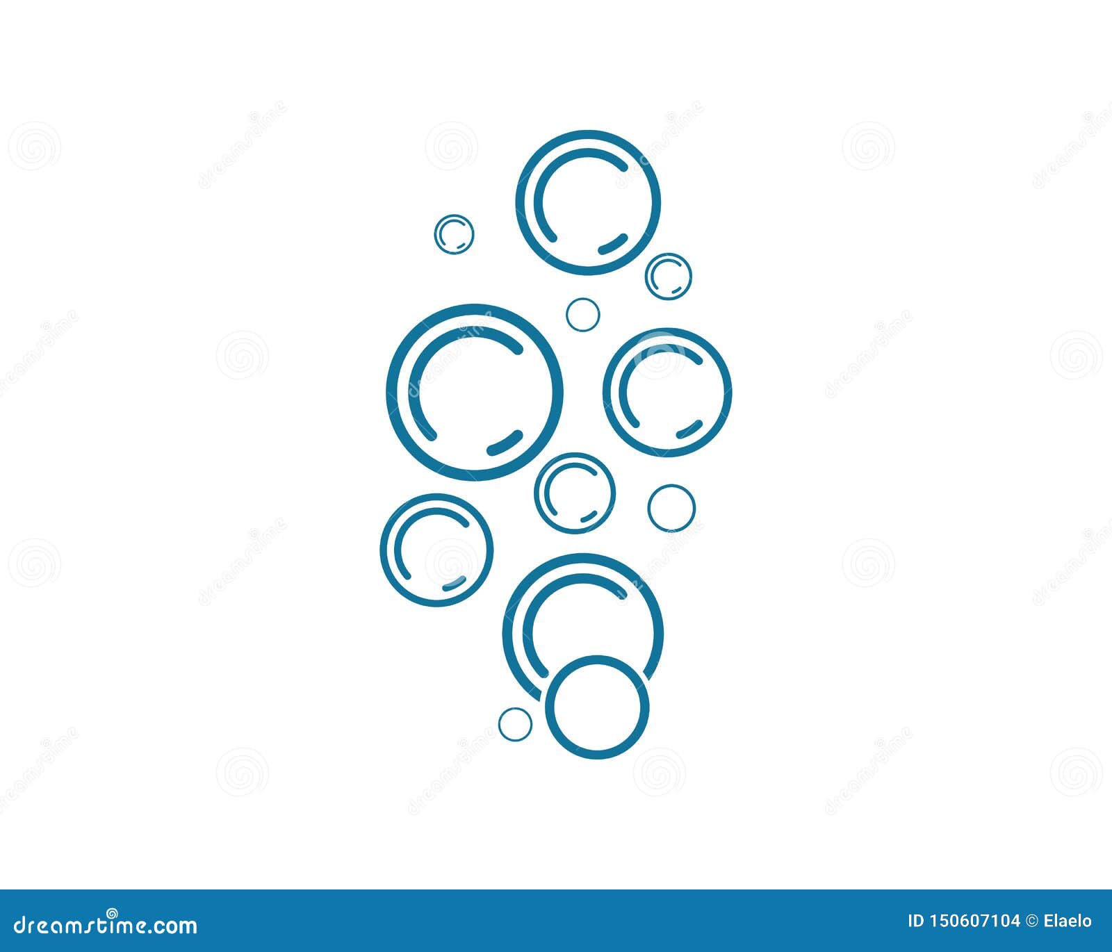 Bubble Water Vector Illustration Stock Vector - Illustration of shiny ...