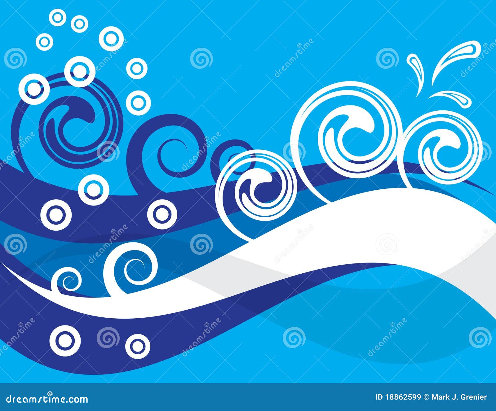 Bubble Waves stock vector. Illustration of wave, circle - 18862599