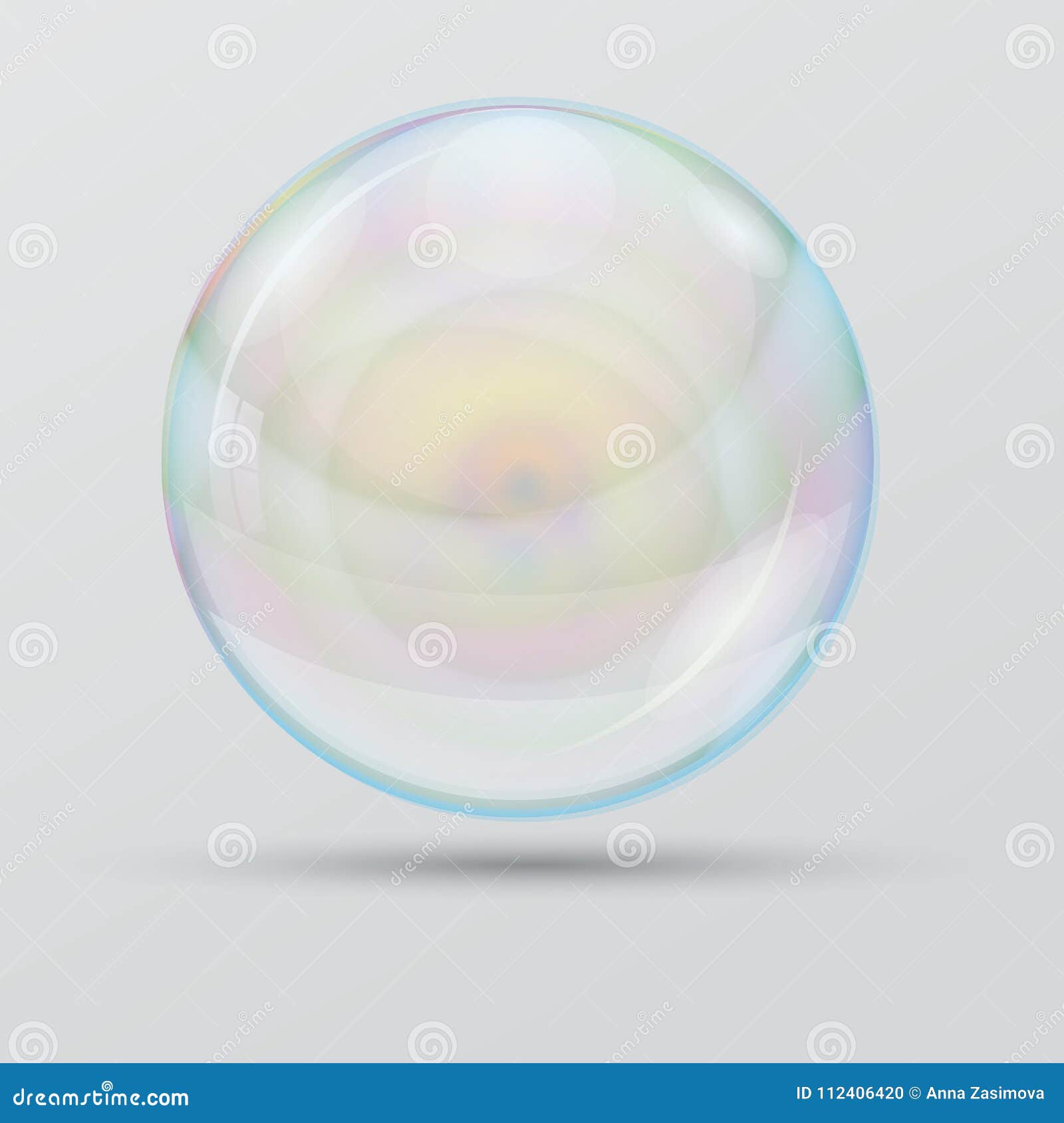 Bubble On A White Background. Individual Objects. Vector Droplet ...