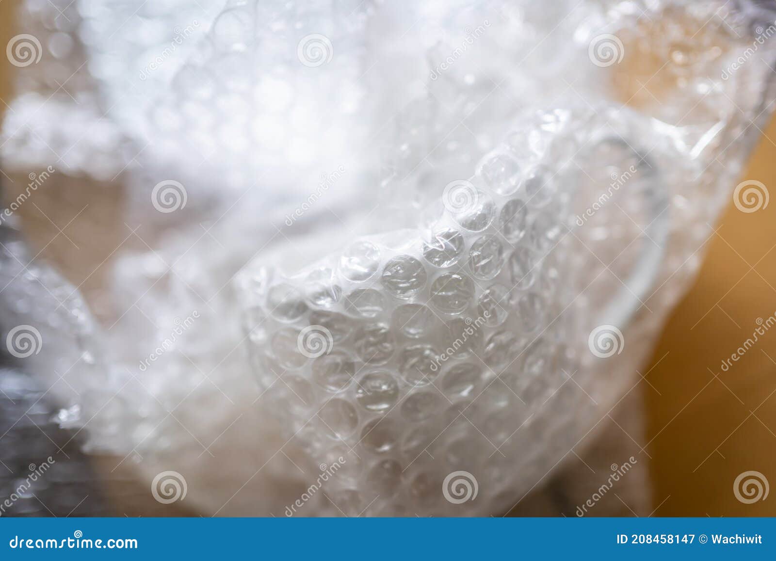 Bubble Wrap in a Cardboard Box Stock Image - Image of inventory ...