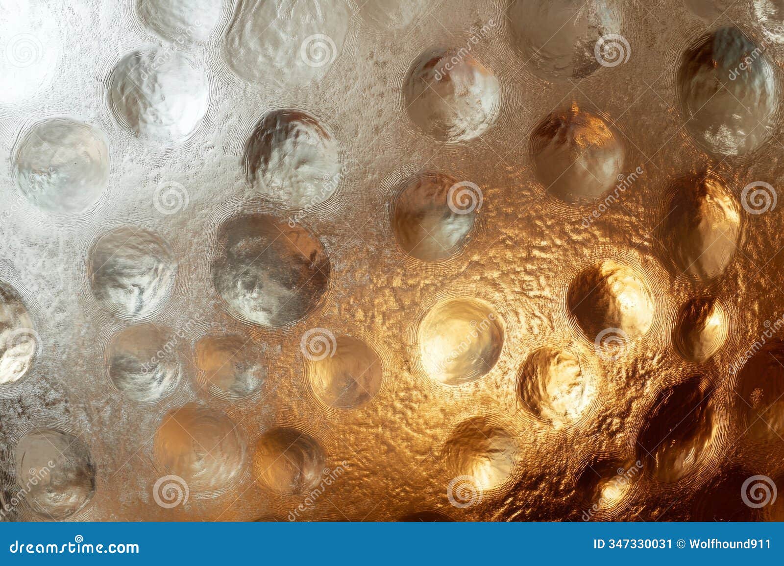 Bubbled Glass Texture with Smooth, Rounded Patterns and Faint Light ...