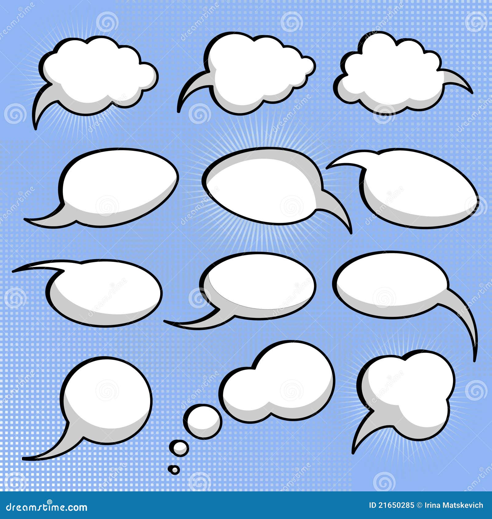 Bubbles stock vector. Illustration of comic, circle, bubble - 21650285