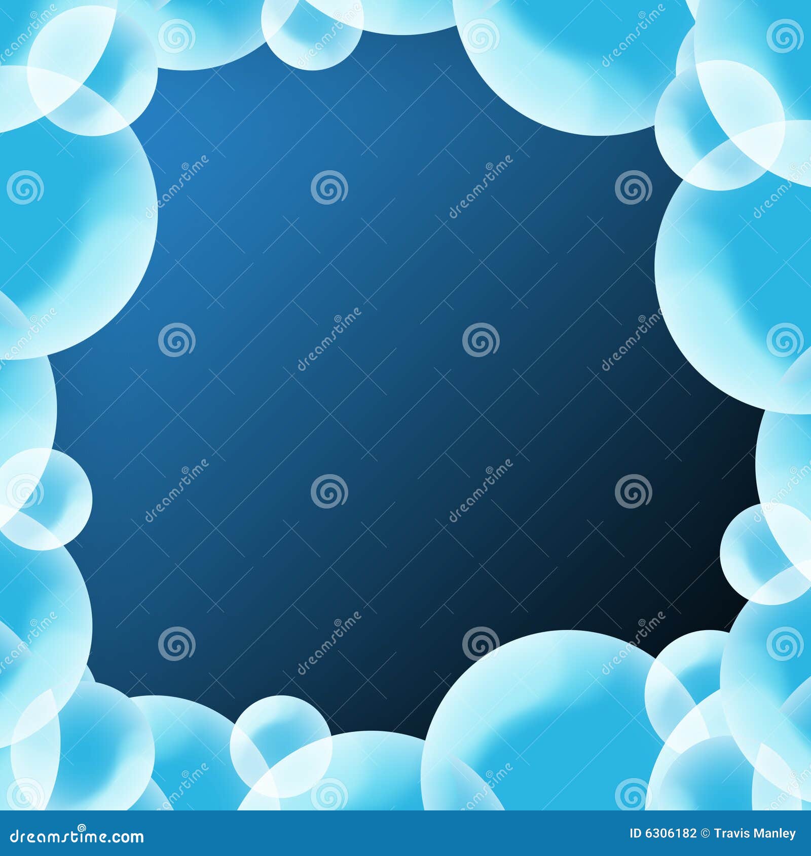 Bubbles Background Frame stock illustration. Illustration of aquamarine ...