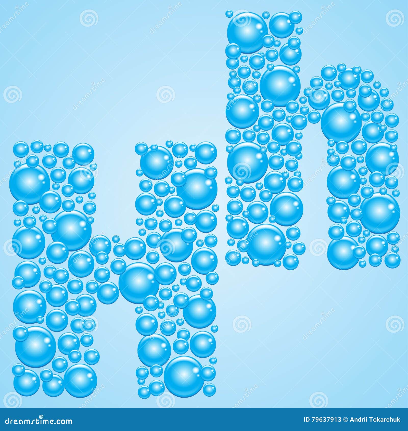 Bubbles in Blue. Alphabet of Bubbles. Eps 10. Stock Vector ...