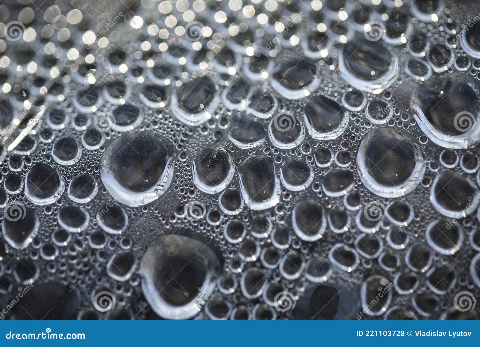 Bubbles at the Bottom Surface of the Pan with Boiling Water Stock Photo ...