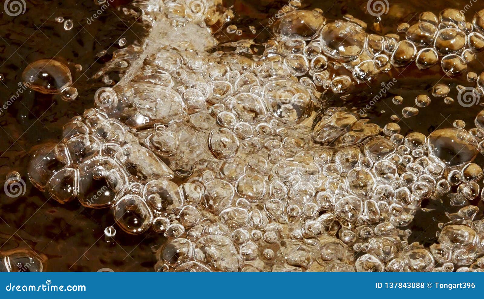 Bubbles Caused by Water Flow Stock Photo - Image of caused, perfectly ...