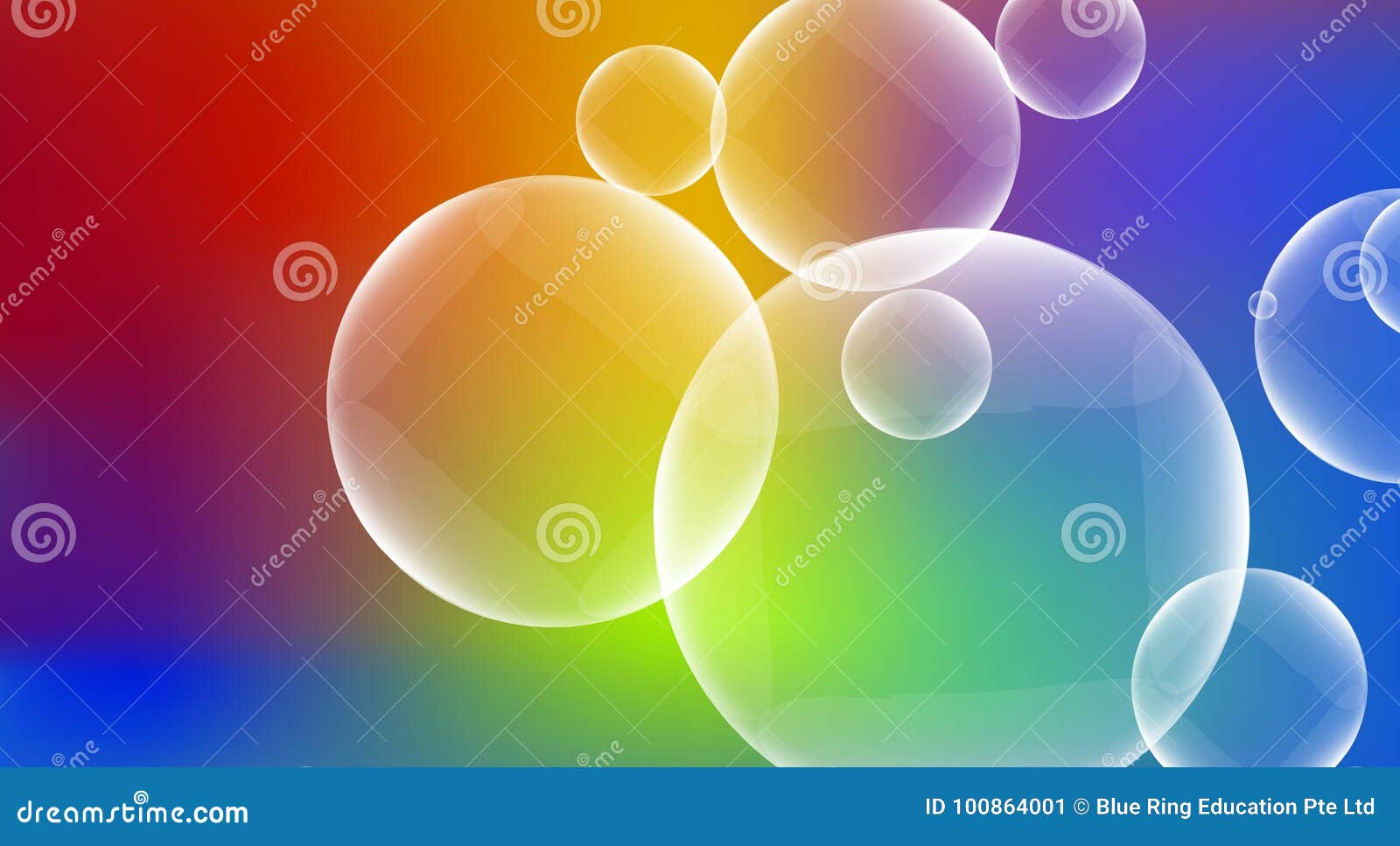 Bubbles on Colorful Background Stock Vector - Illustration of ...