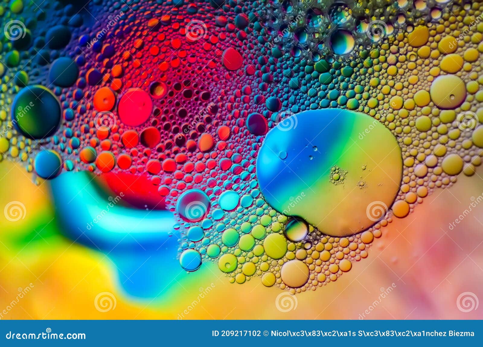 Bubbles and colors stock photo. Image of rainbow, beautiful - 209217102
