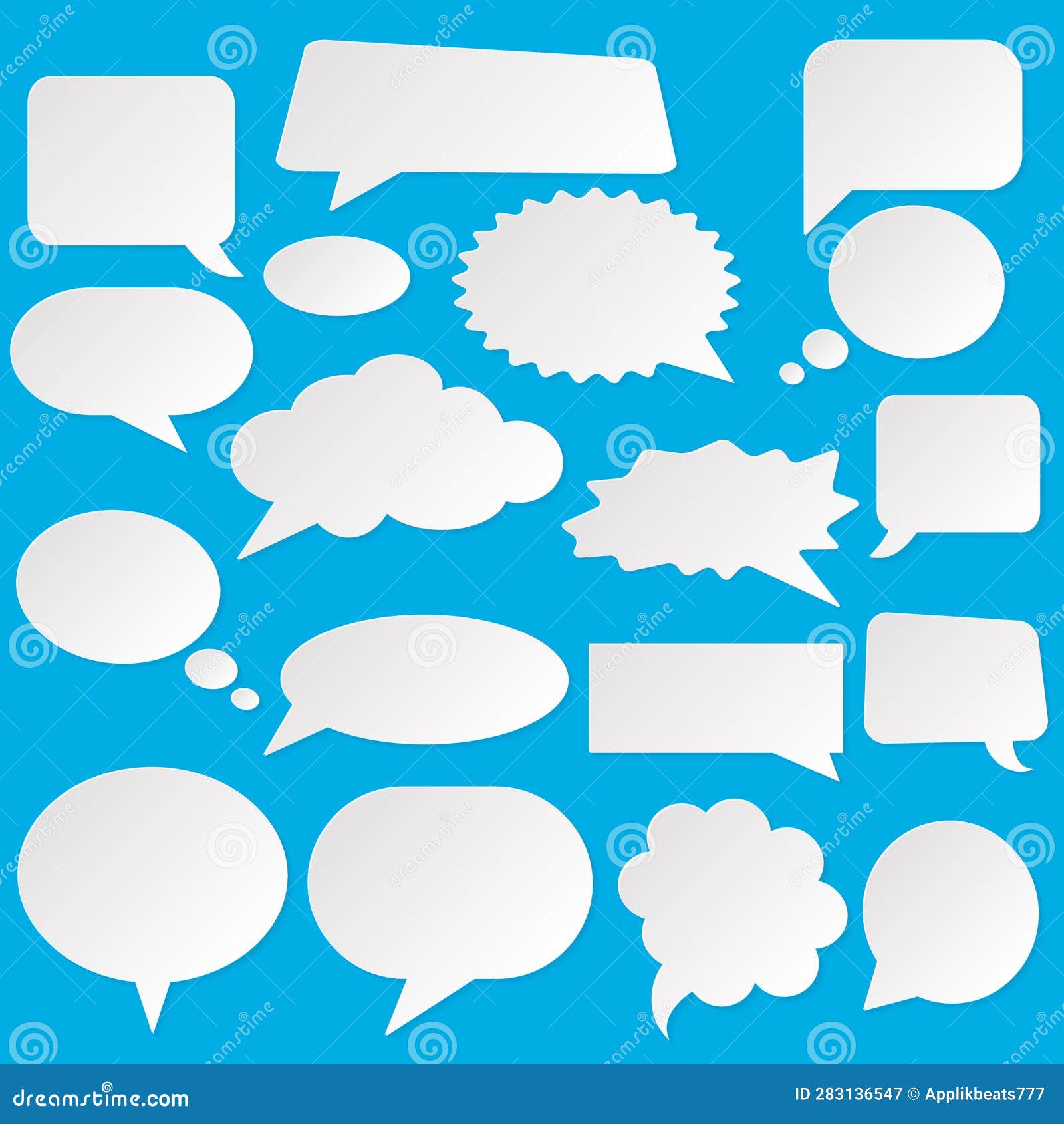 Bubbles Comic Style Vector Duddle Illustration. Cartoon Explosion ...