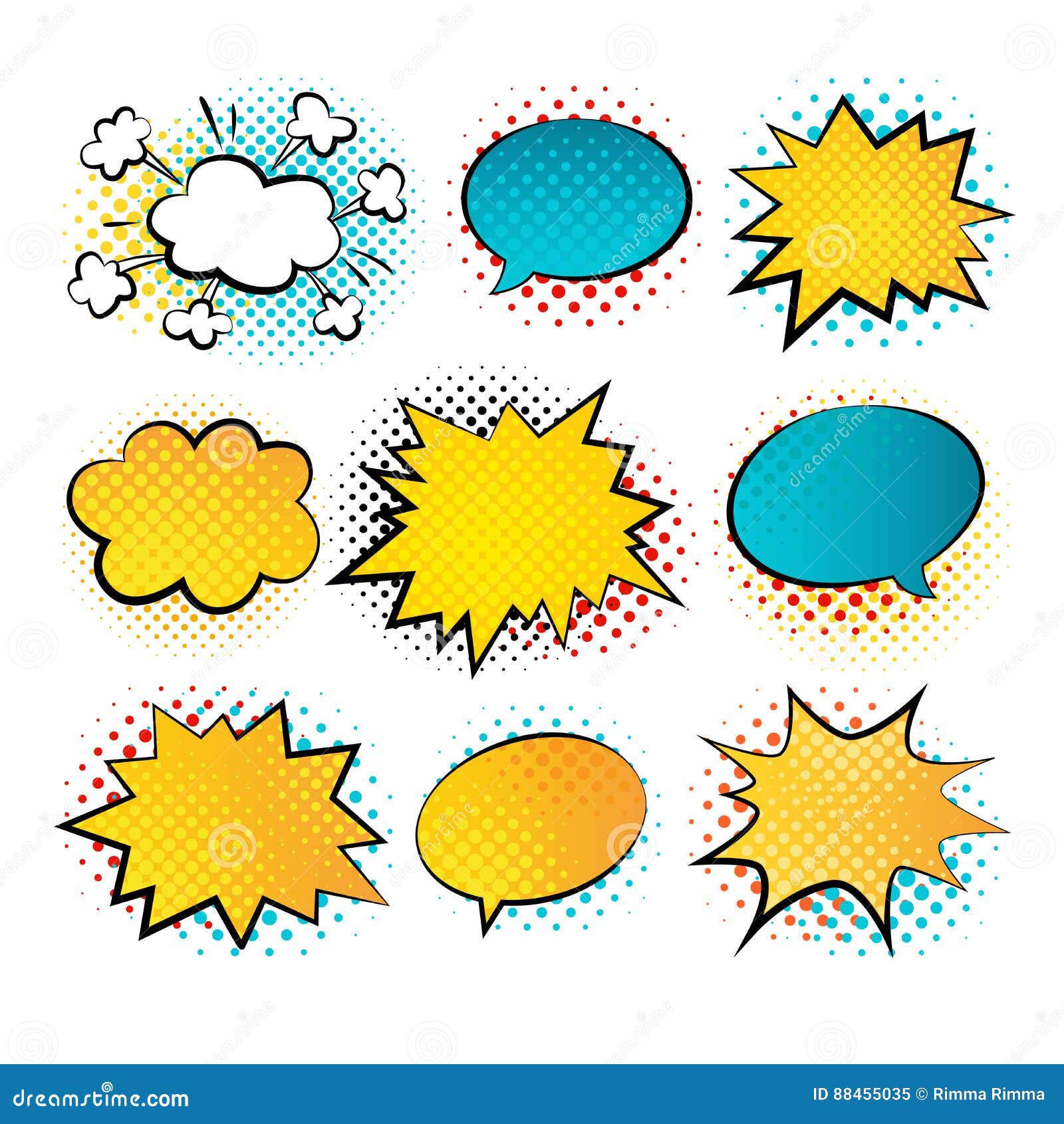 Bubbles Comic Style Vector Duddle Illustration | CartoonDealer.com ...