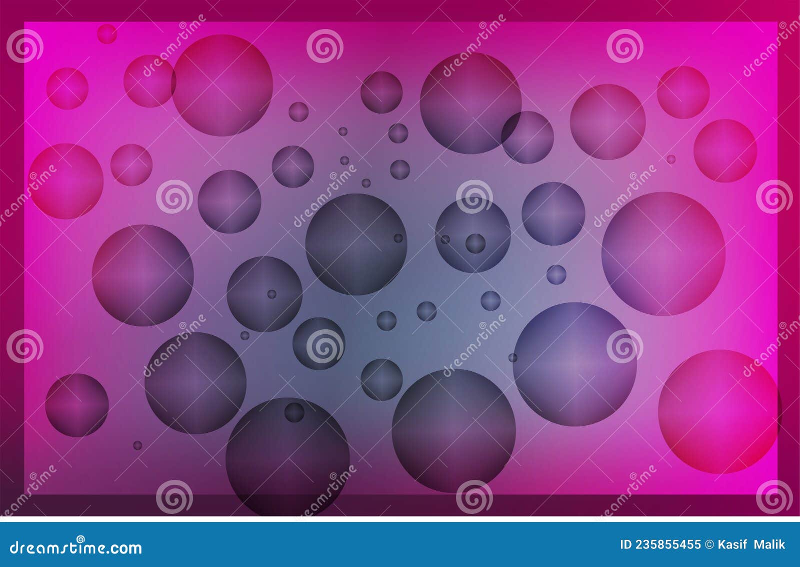 Bubbles Design Wallpaper Magenta Colour Stock Illustration ...
