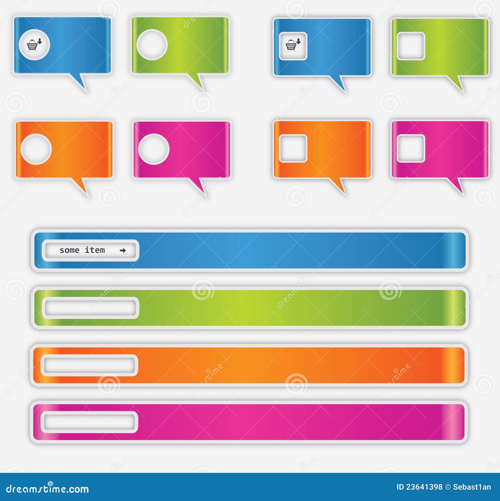 Bubbles elements stock vector. Illustration of bubble - 23641398