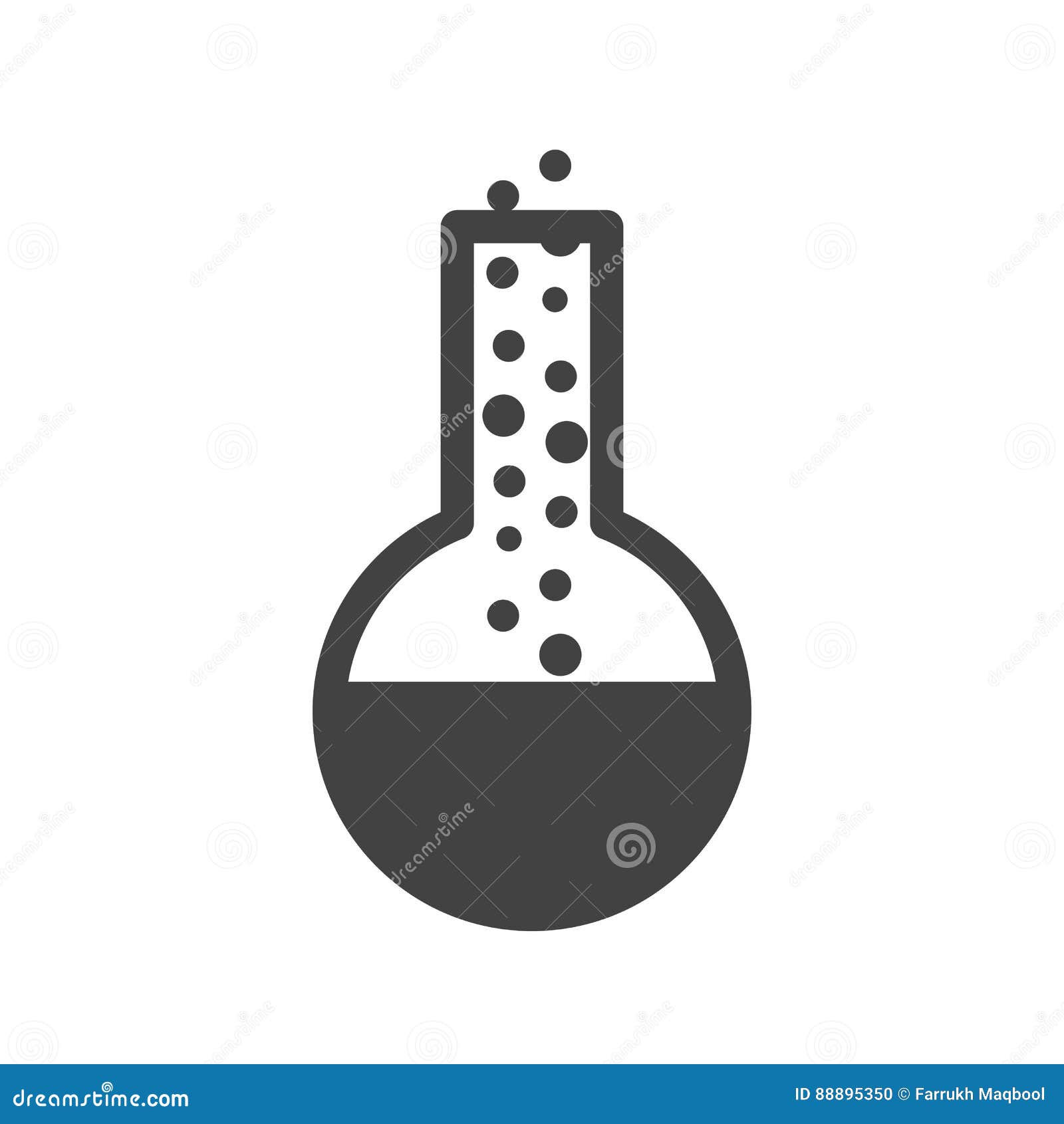 Bubbles from Experiment stock vector. Illustration of research - 88895350