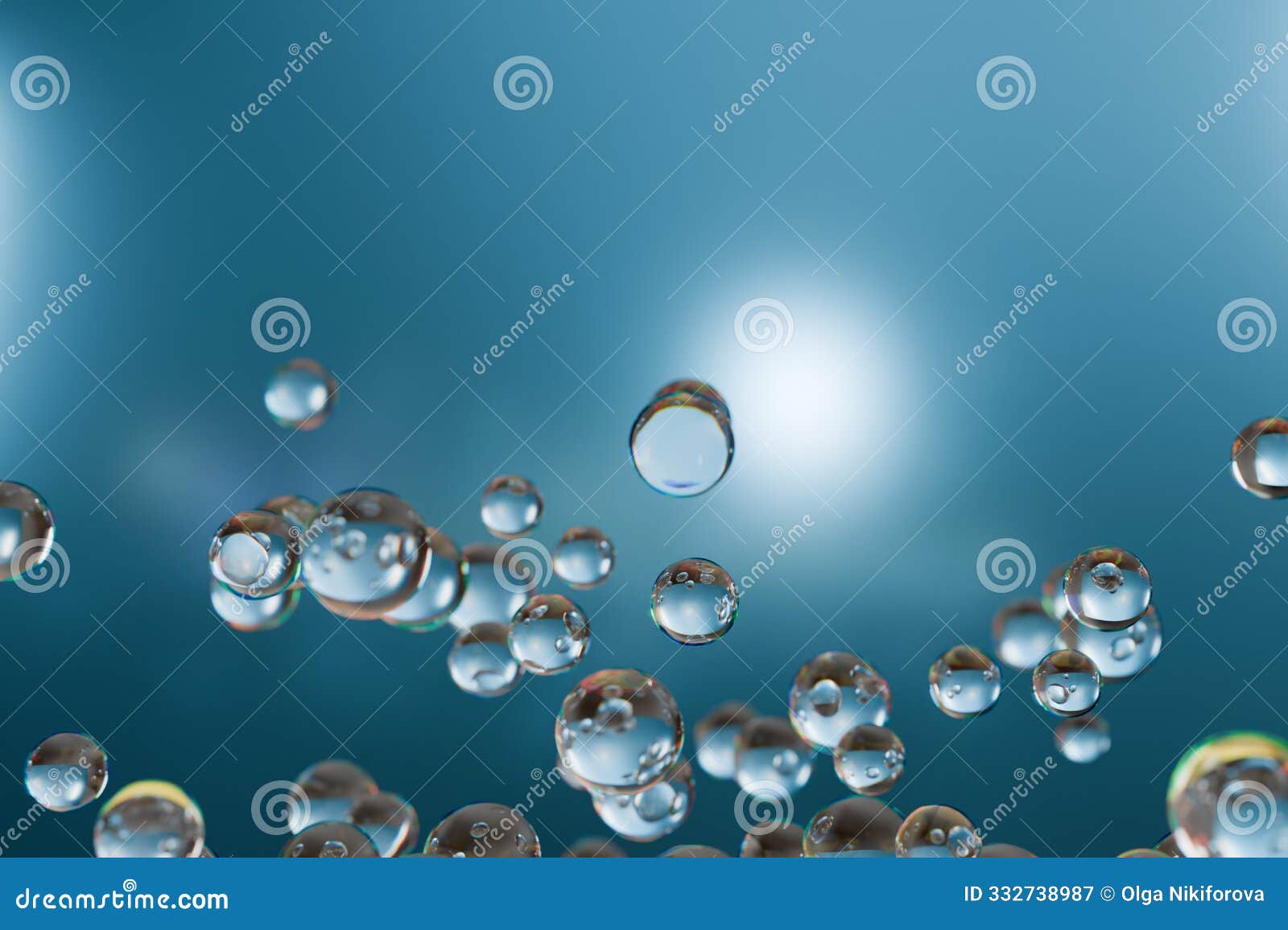Underwater Float Fizzing Air Bubbles On Transparent Cartoon Vector ...
