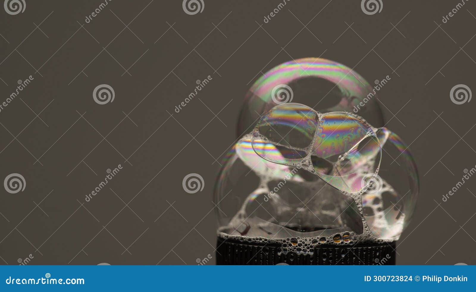 Bubbles Forming in Liquid Showing Unique Patterns and Designs Caused by ...