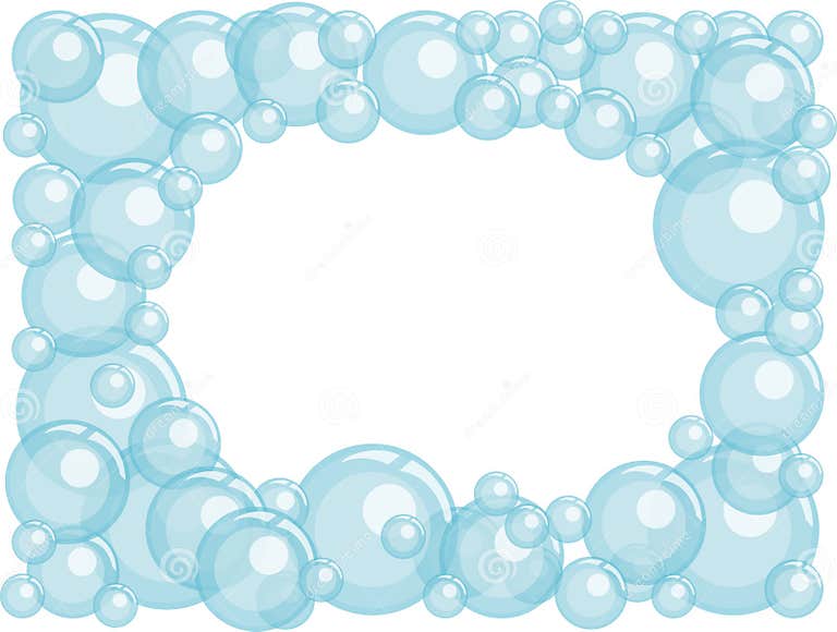 Bubbles Frame Background stock vector. Illustration of bath - 40606831