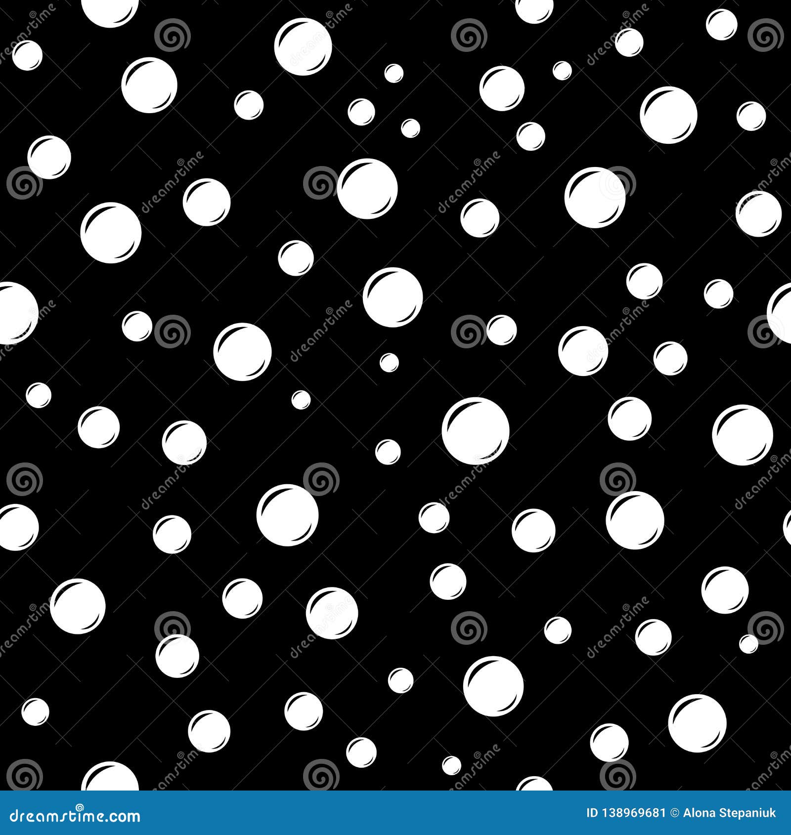 Bubbles Geometric Seamless Pattern 22 Stock Vector - Illustration of ...