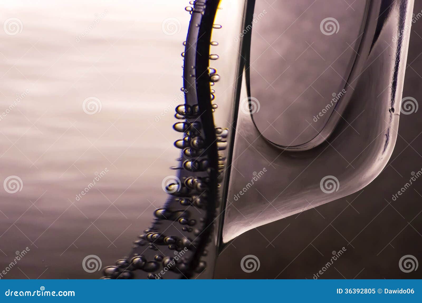 Bubbles Fork a Glass of Water Stock Image - Image of energy, abstract ...
