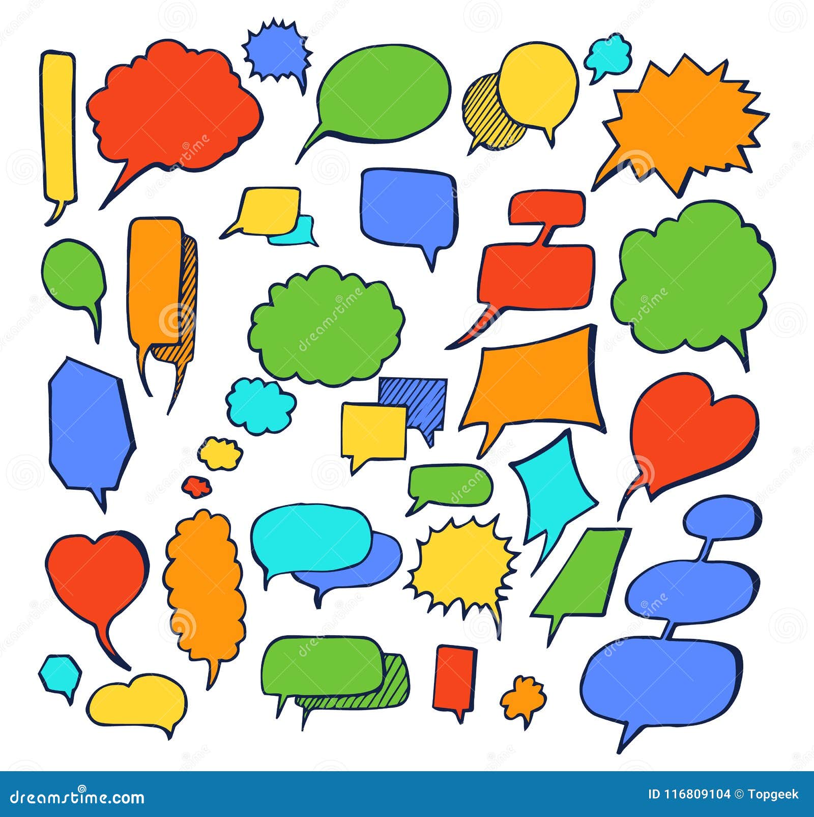 Bubbles Hand Drawn Elements Vector Illustration Stock Vector ...