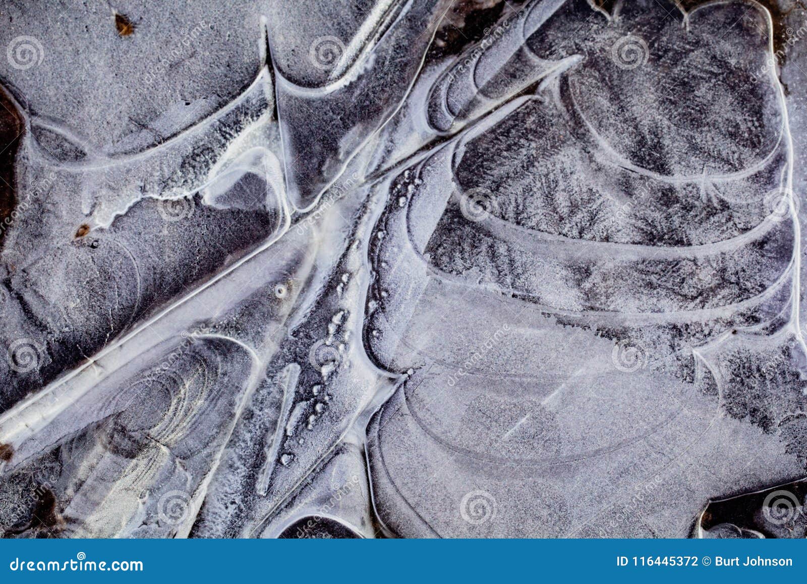 Bubbles in ice stock photo. Image of canada, effect - 116445372