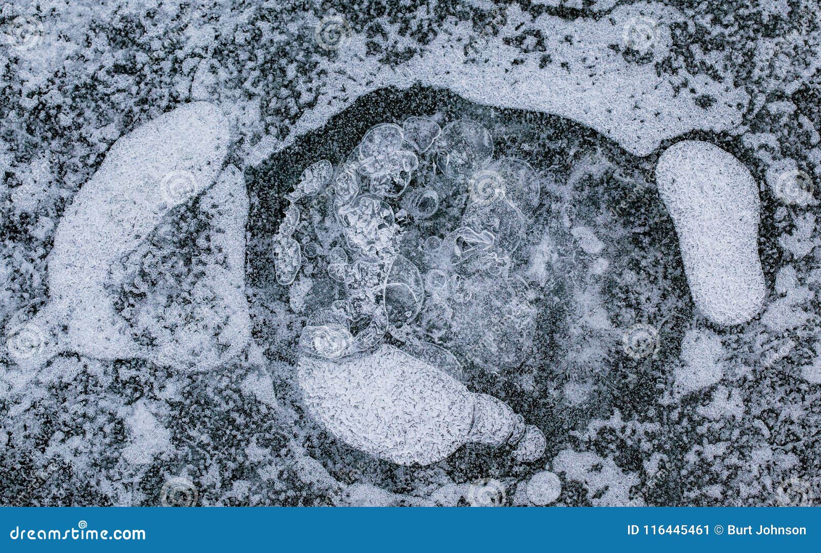 Bubbles in ice stock image. Image of crack, dark, cold - 116445461