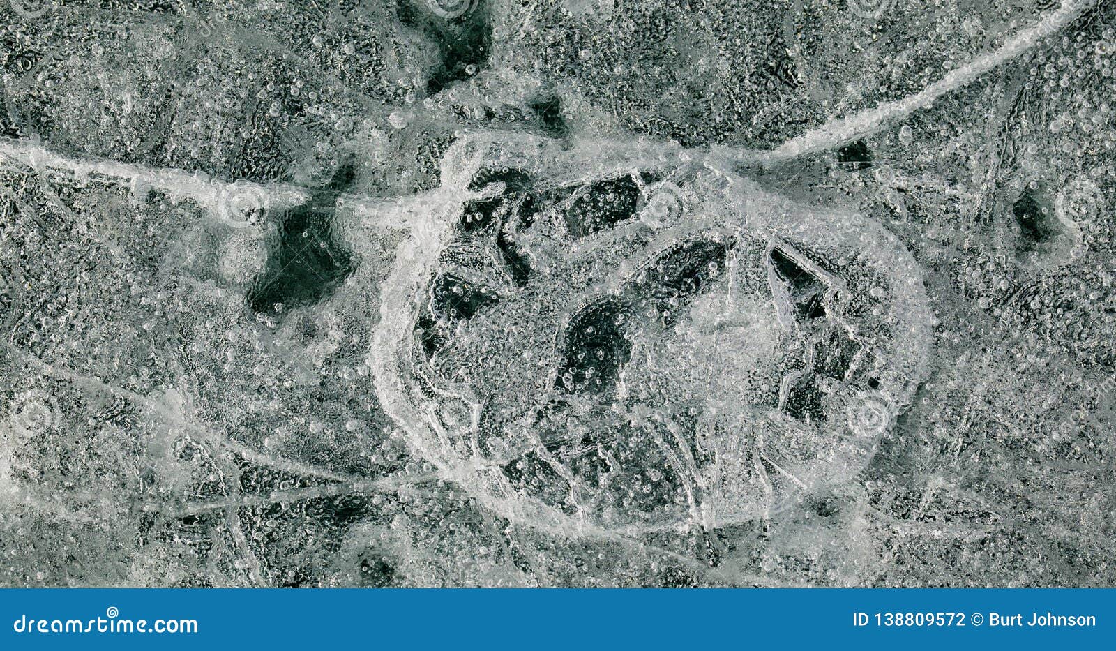 Bubbles in ice stock photo. Image of nature, rockies - 138809572