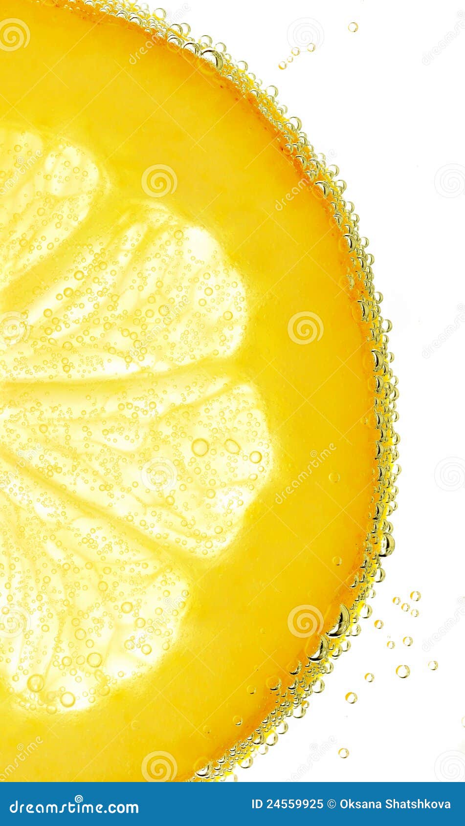 Bubbles on a lemon stock image. Image of isolated, bubble - 24559925