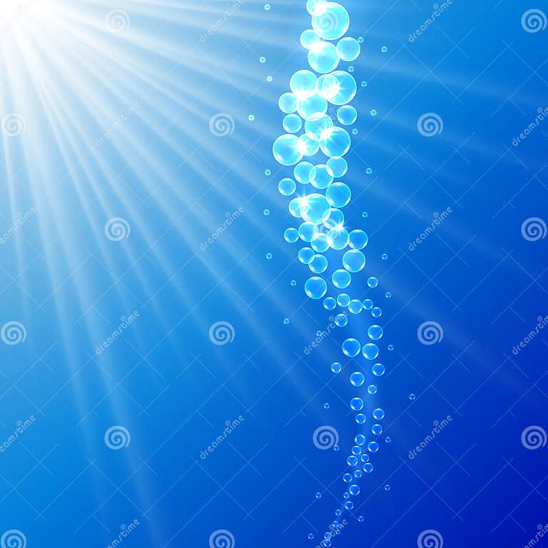 Bubbles with Light rays stock vector. Illustration of sunlight - 57813673