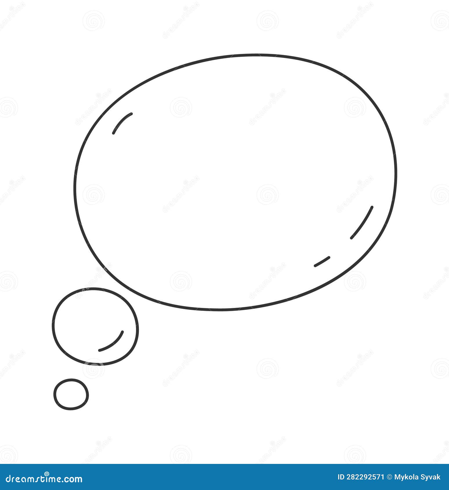 Bubbles Lined Doodle stock illustration. Illustration of cloud - 282292571