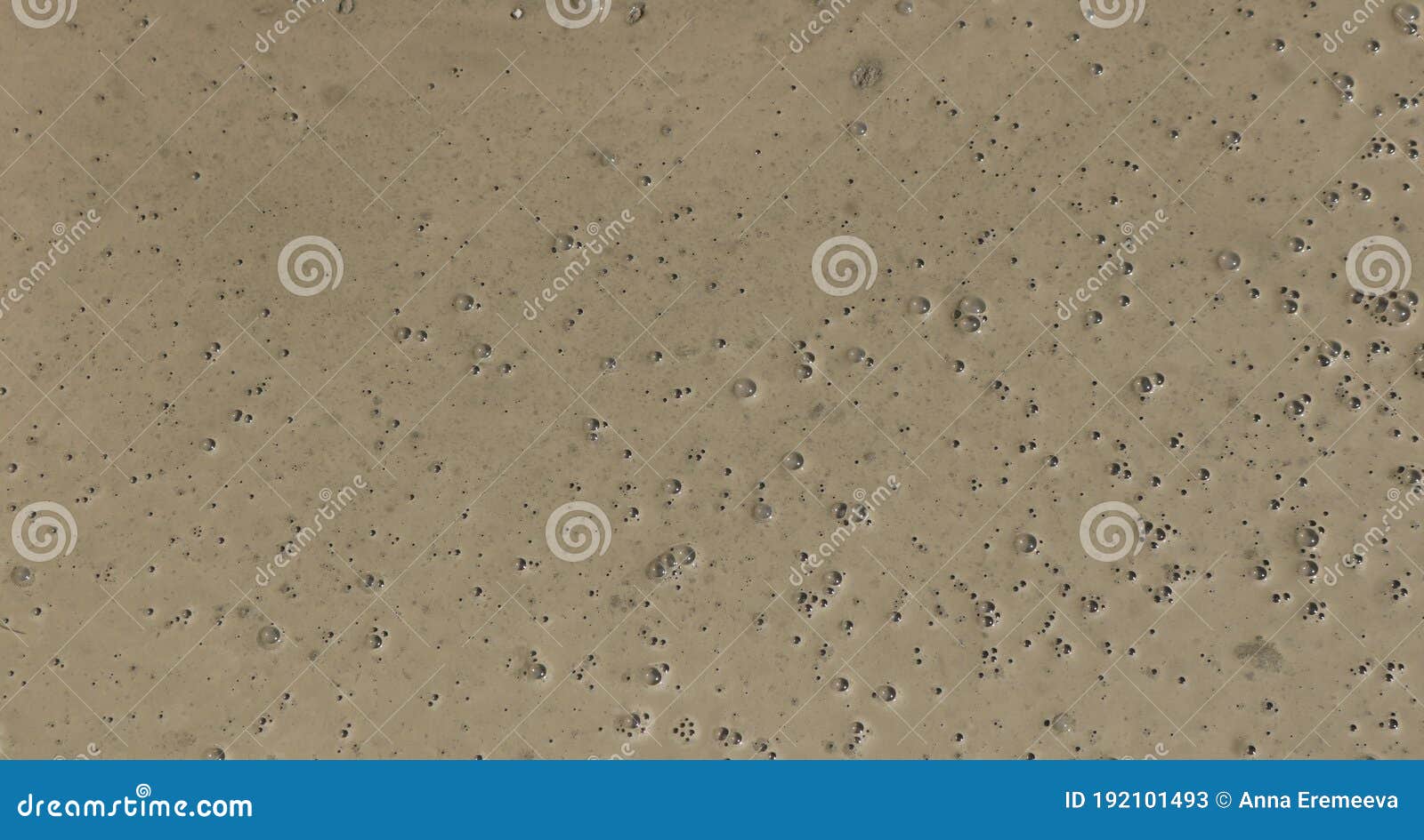 Bubbles on Liquid Diluted Building Mortar Stock Image - Image of ...