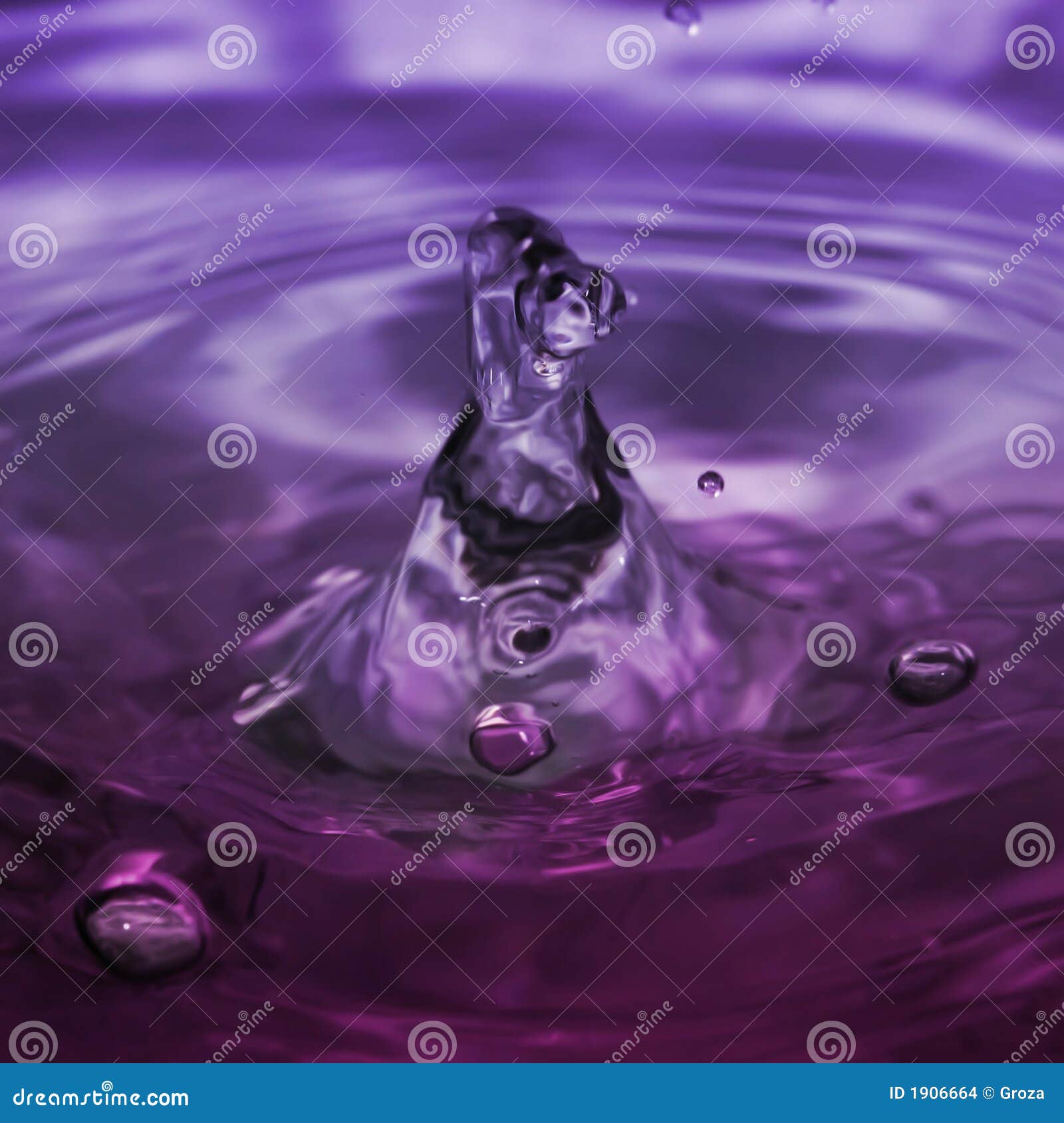 Violet Water Drop For Background Royalty-Free Stock Photography ...