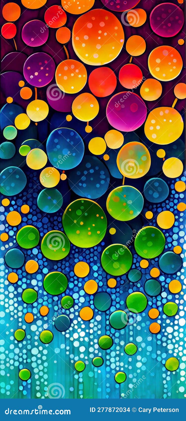 Bubbles Overlapping in Dark Vector Background Stock Illustration ...