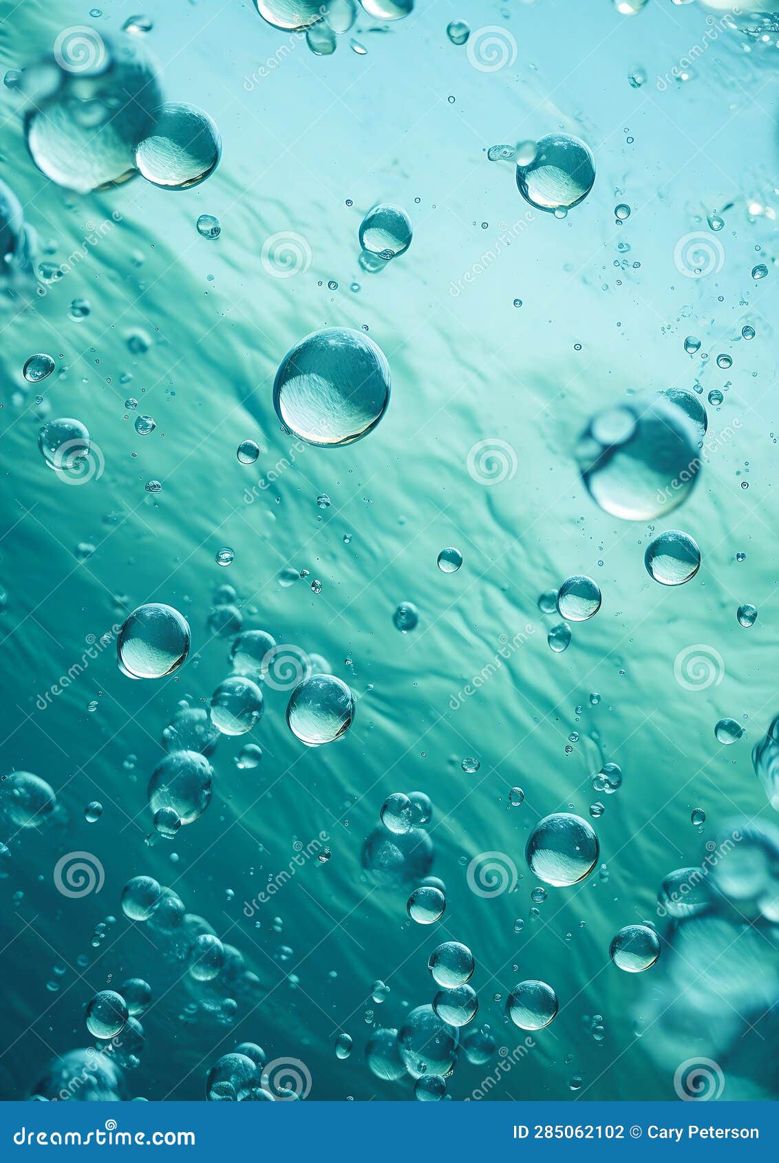 Bubbles and Pollution: a Close-up Look Stock Illustration ...