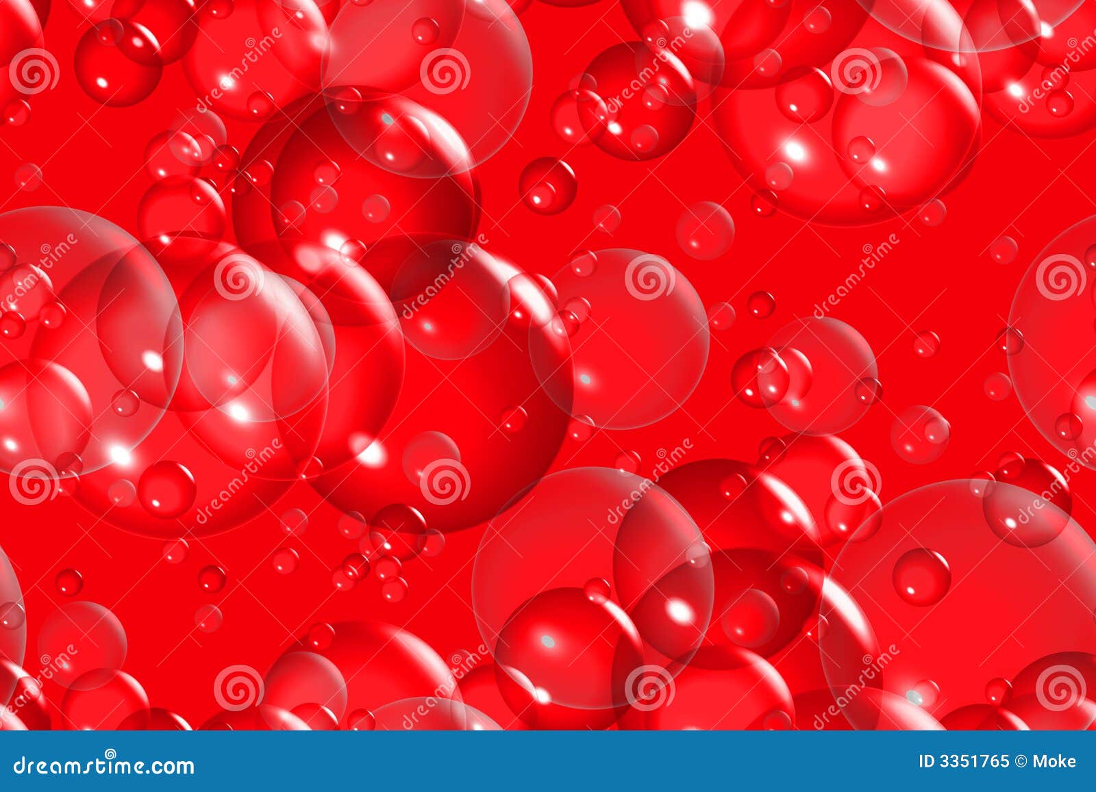 Bubbles on red background stock illustration. Illustration of floating ...