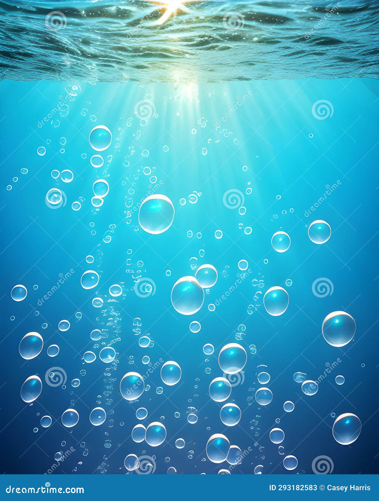 Bubbles Rising To the Surface Stock Illustration - Illustration of ...