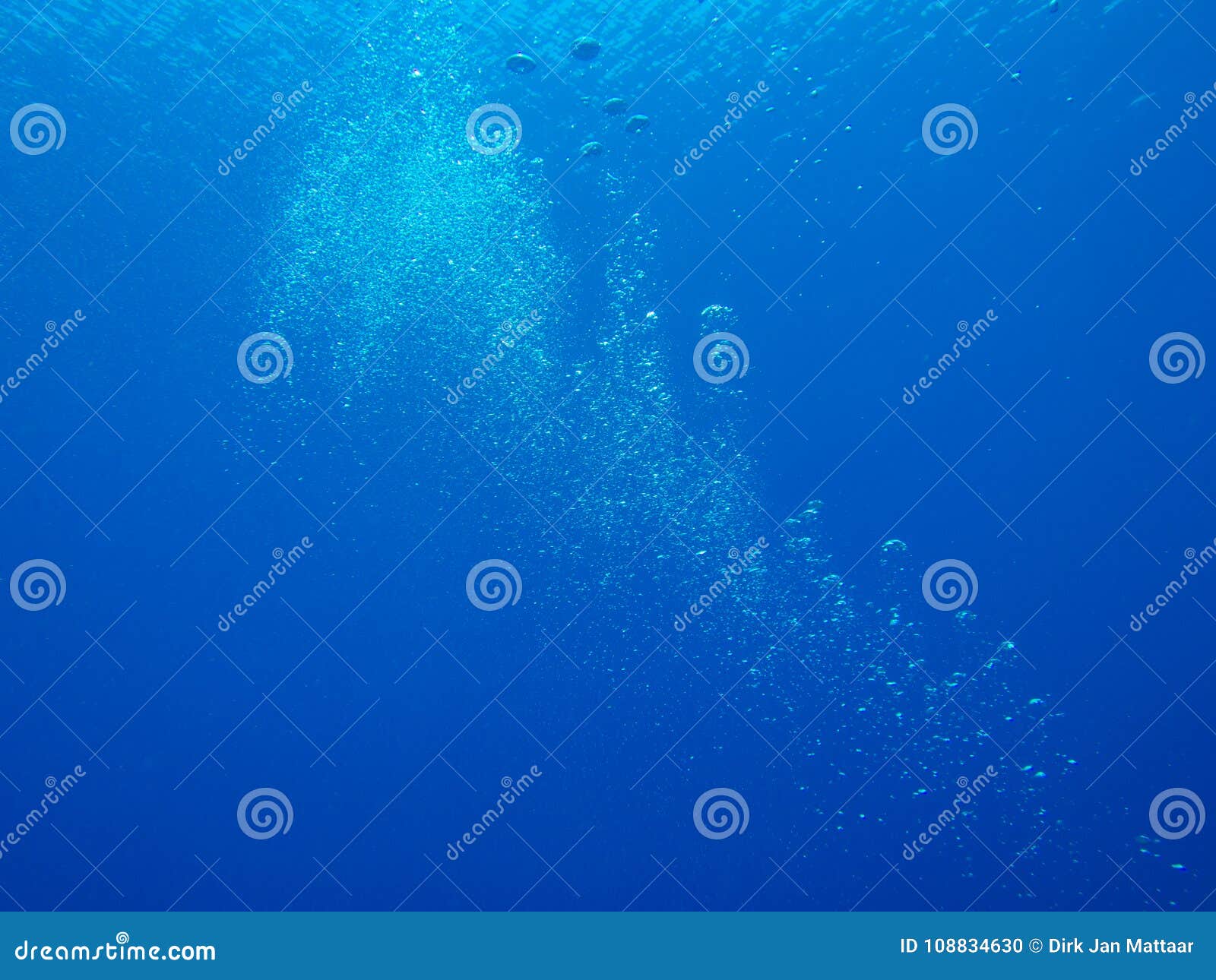 Bubbles from a Scuba diver stock photo. Image of ocean - 108834630