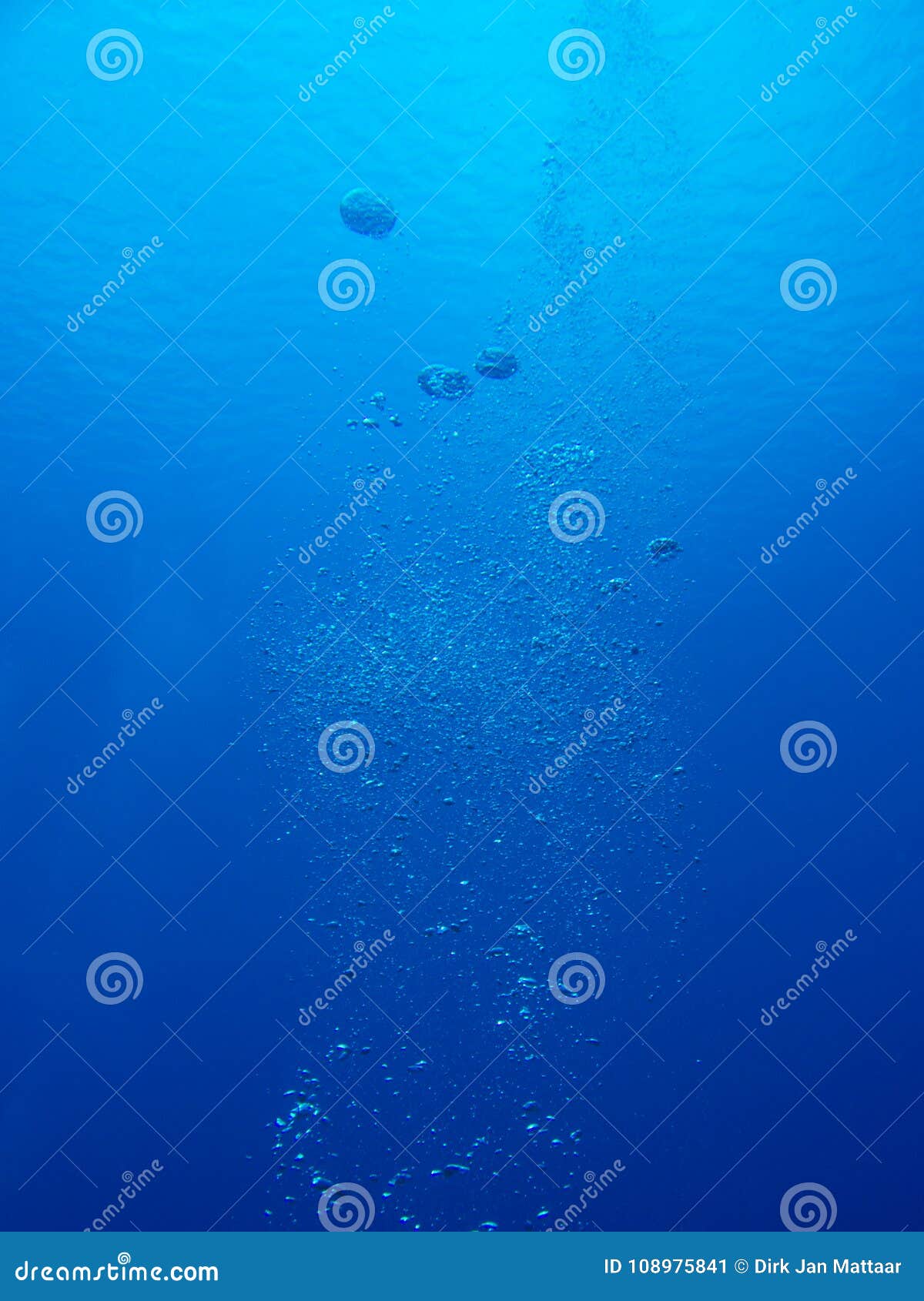 Bubbles from a Scuba diver stock image. Image of nature - 108975841