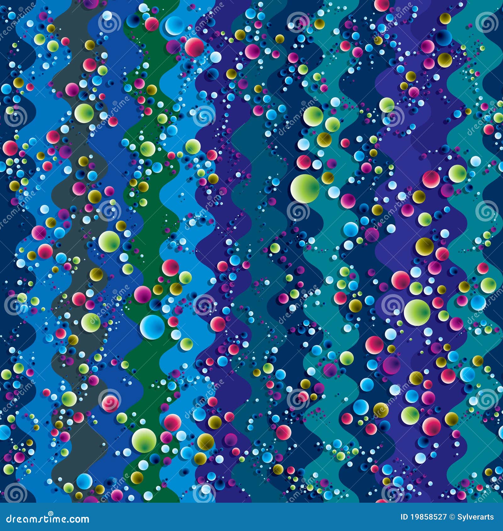 Bubbles seamless pattern. stock vector. Illustration of repetition ...