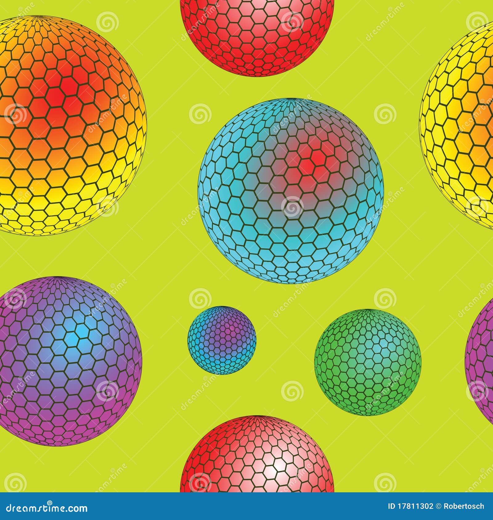 Bubbles Seamless Texture Vector Illustration | CartoonDealer.com #17811302